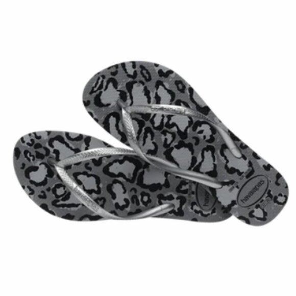 Havaianas | Shoes | Havaianas Womens Slim Animal Print Gray Aco Silver ...